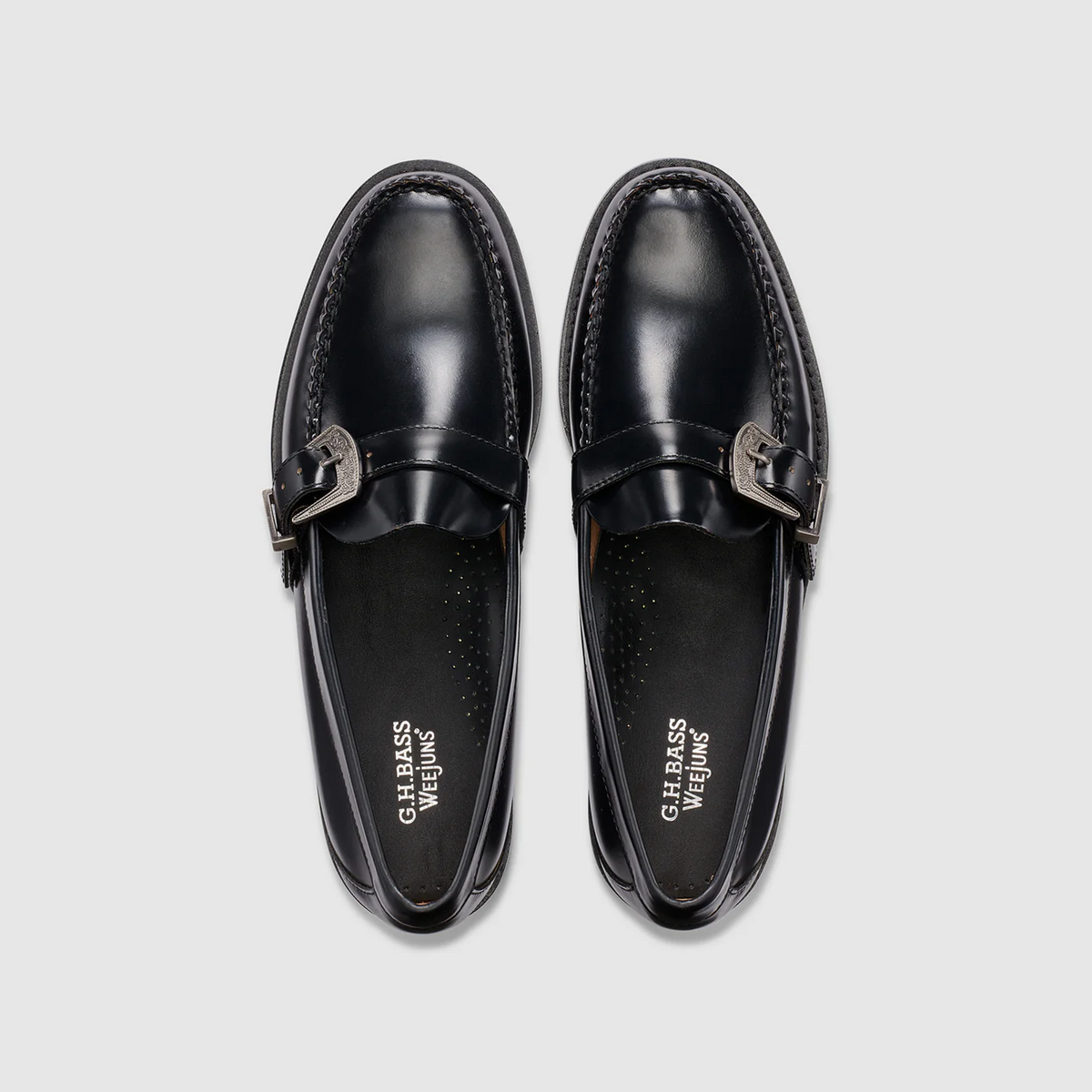 GH BASS Maverick Buckle Weejuns Loafer in Black | eightywingold ...